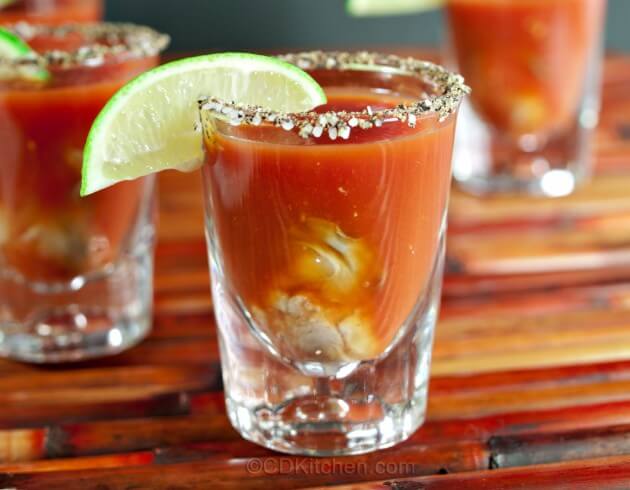 Bloody Mary Oyster Shots Recipe | CDKitchen.com